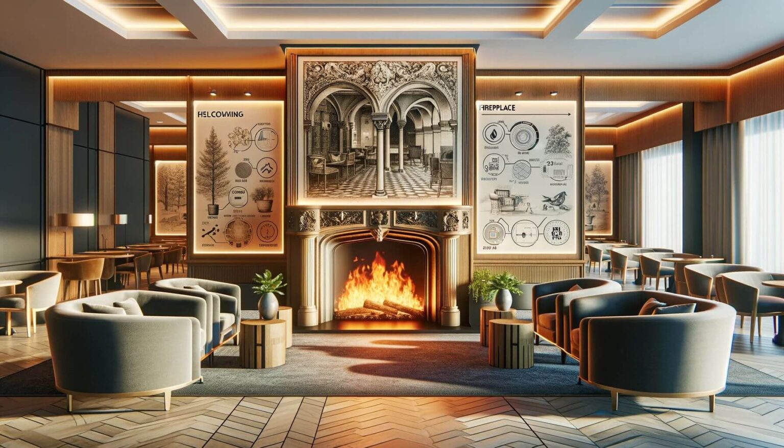 Innovative Lighting and Fireplace Design in Hotels - GWS Masonry Services