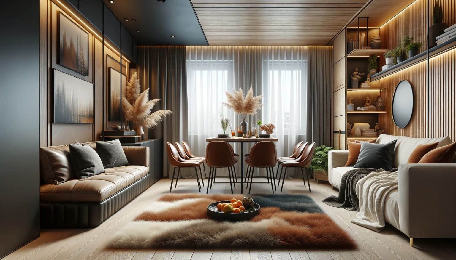 How To Layout Small Living Dining Room Combo: 25 Design Ideas - GWS ...