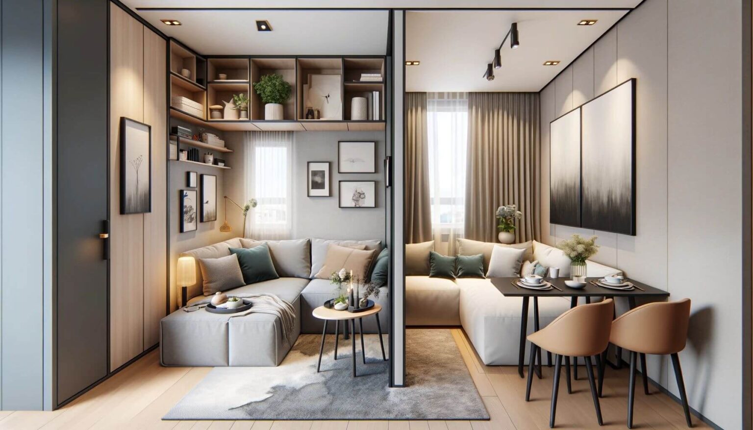 How To Layout Small Living Dining Room Combo: 25 Design Ideas - GWS ...