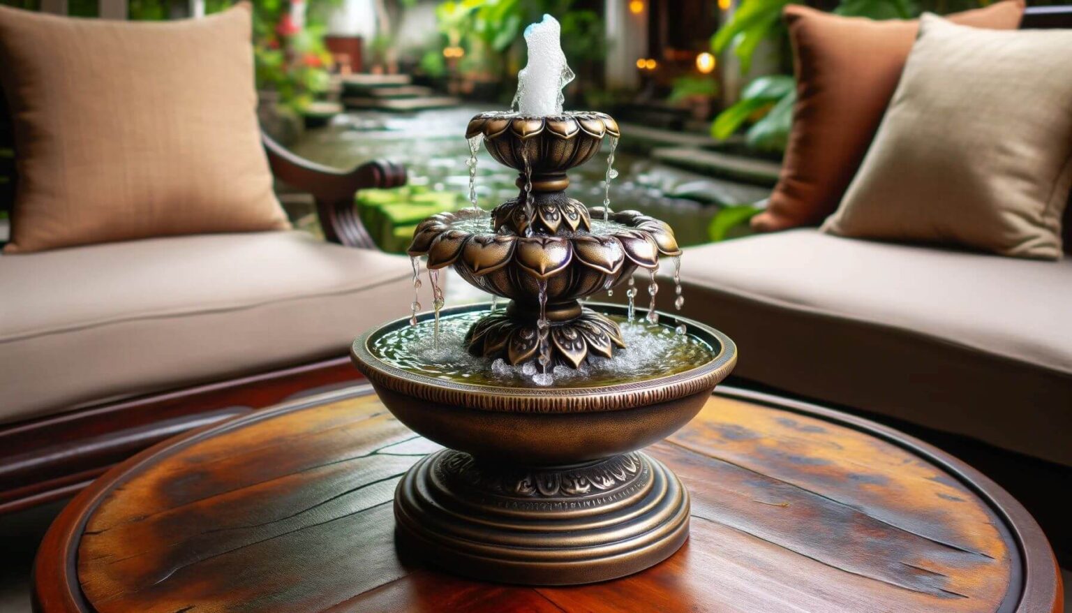 How To Make Your Outdoor: 35 Patio Water Fountain Design - GWS Masonry ...