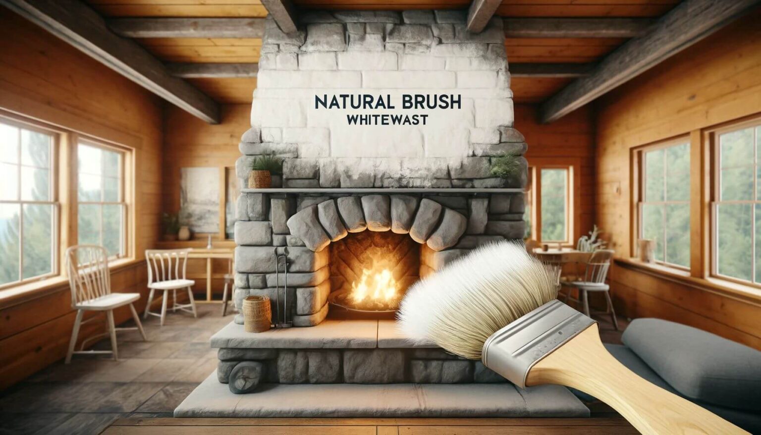 How to Whitewash Stone Fireplace: 30 Innovative Ideas - GWS Masonry ...