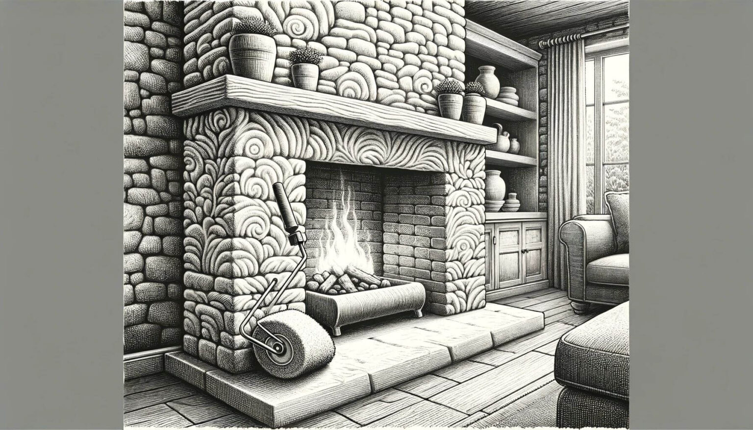 How to Whitewash Stone Fireplace: 30 Innovative Ideas - GWS Masonry ...
