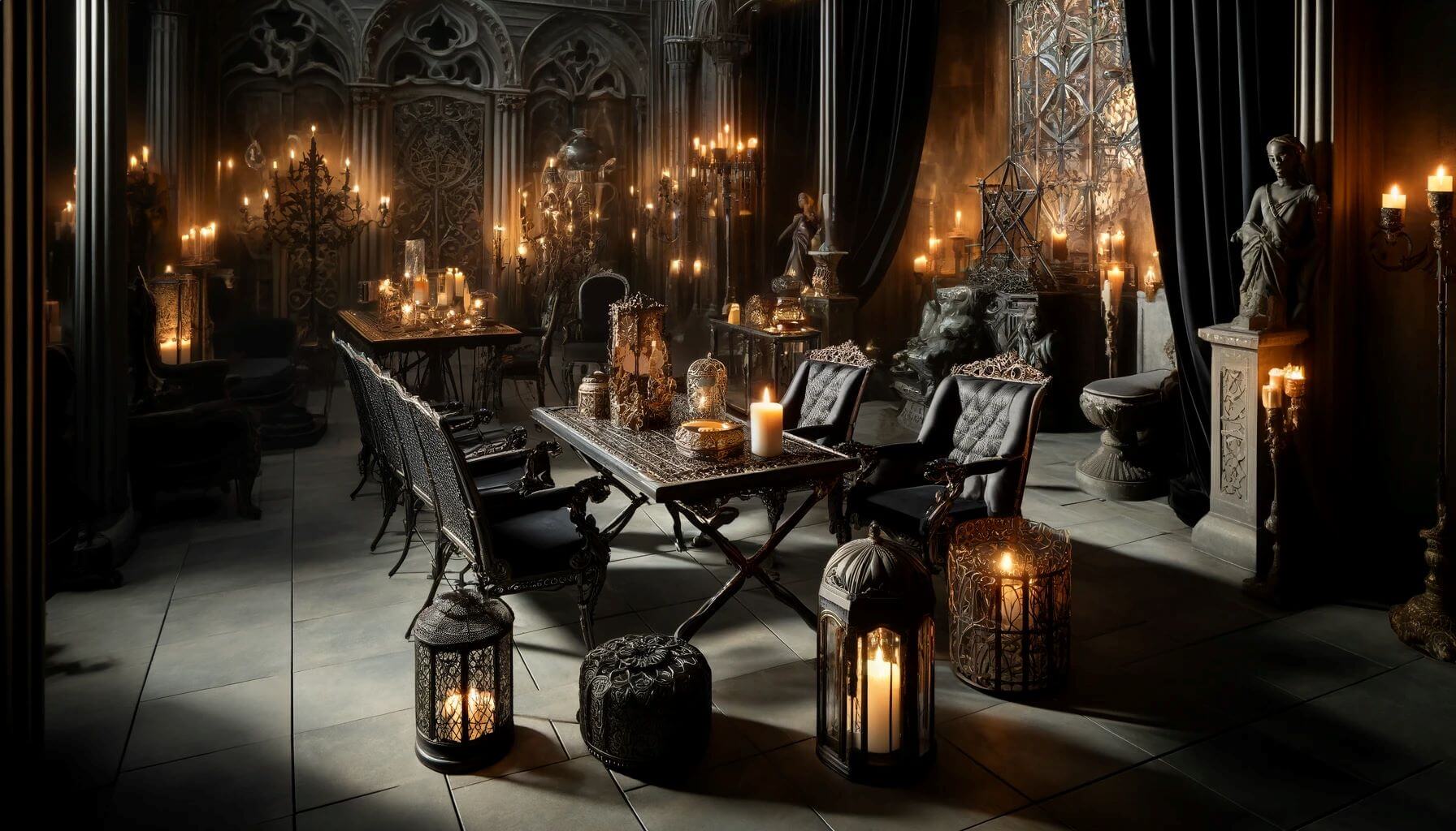Gothic Glamour: Dark Drama for Stylish Patio Settings - GWS Masonry ...