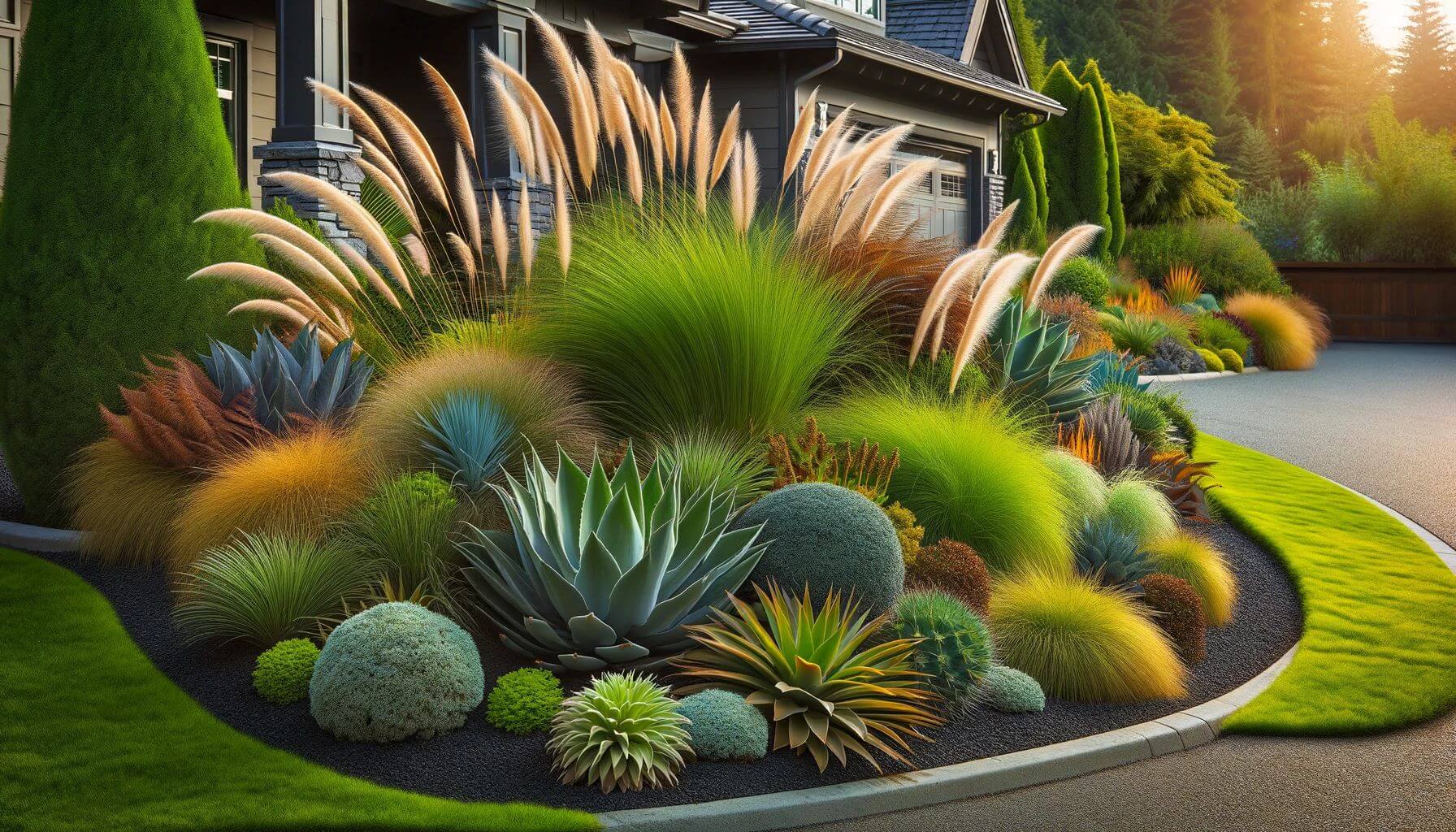 30 Stunning Driveway landscaping Ideas to Elevate Your Curb Look