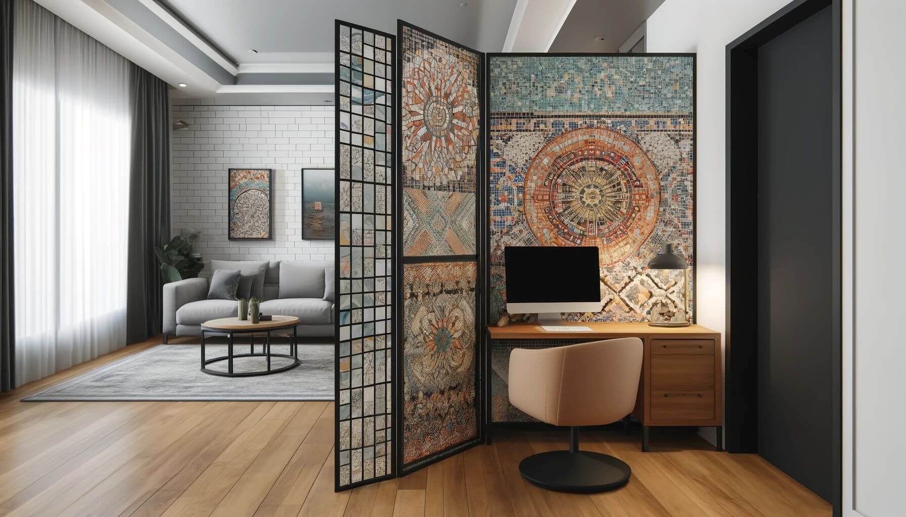 How Masonry Room Dividers Can Separate Work And Living Space