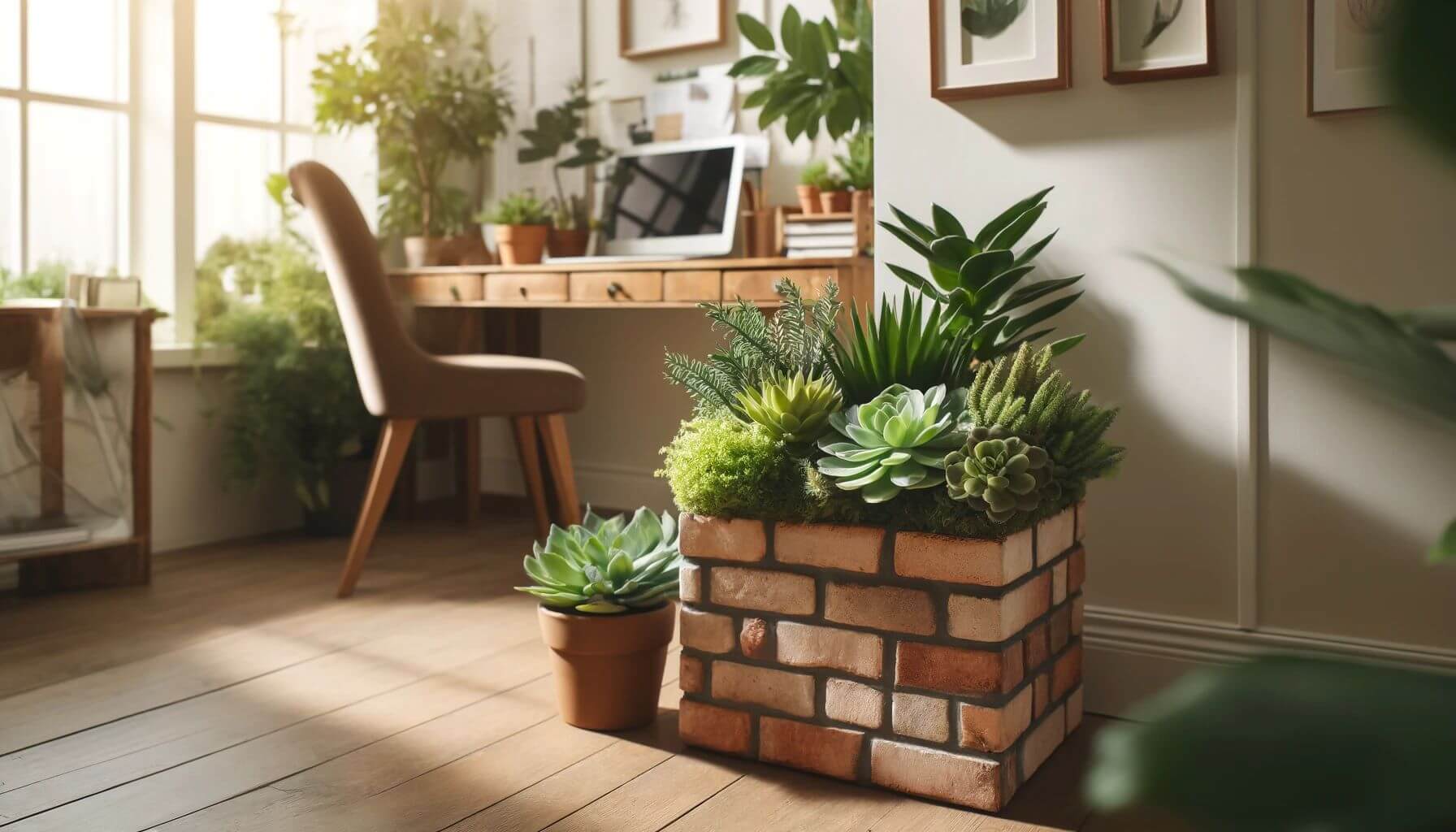 How to Bring Nature in your Home Office with Masonry Planters - GWS Masonry & Home Improvement