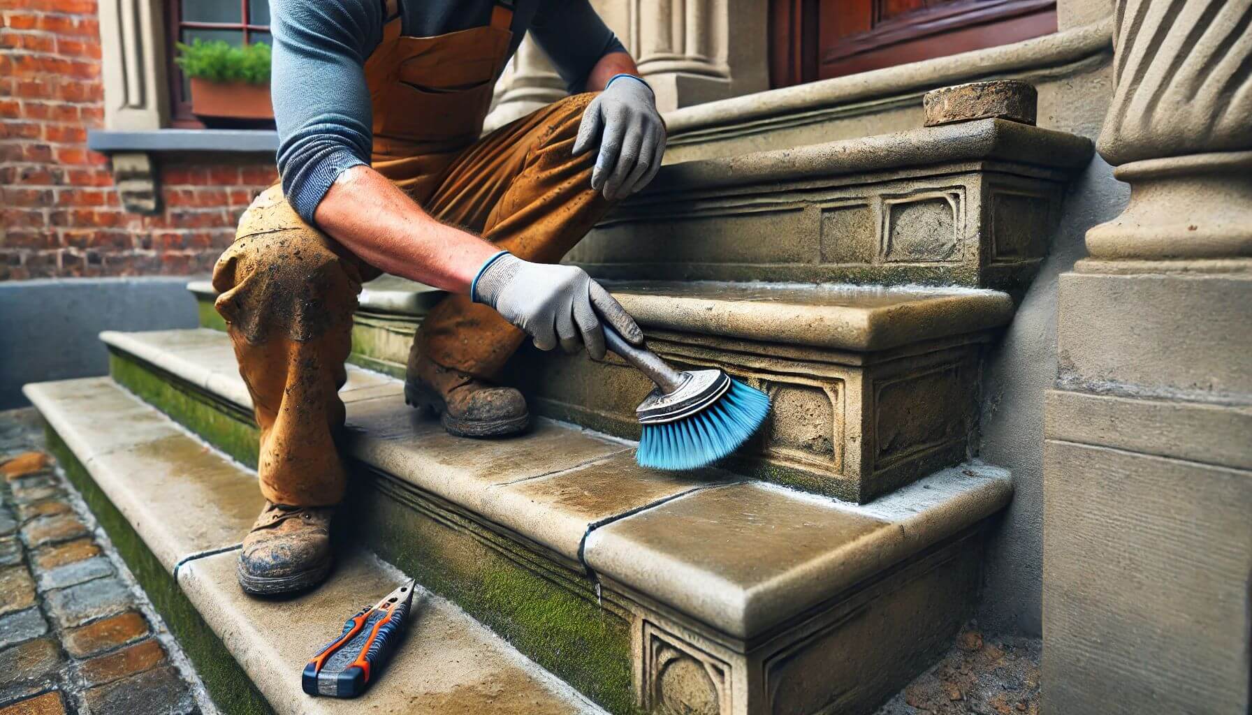 How to Restore Century-Old Front Stairs with Modern Masonry