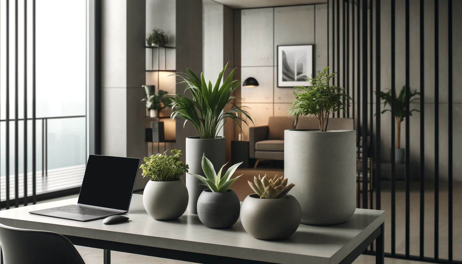 How to Bring Nature in your Home Office with Masonry Planters - GWS ...