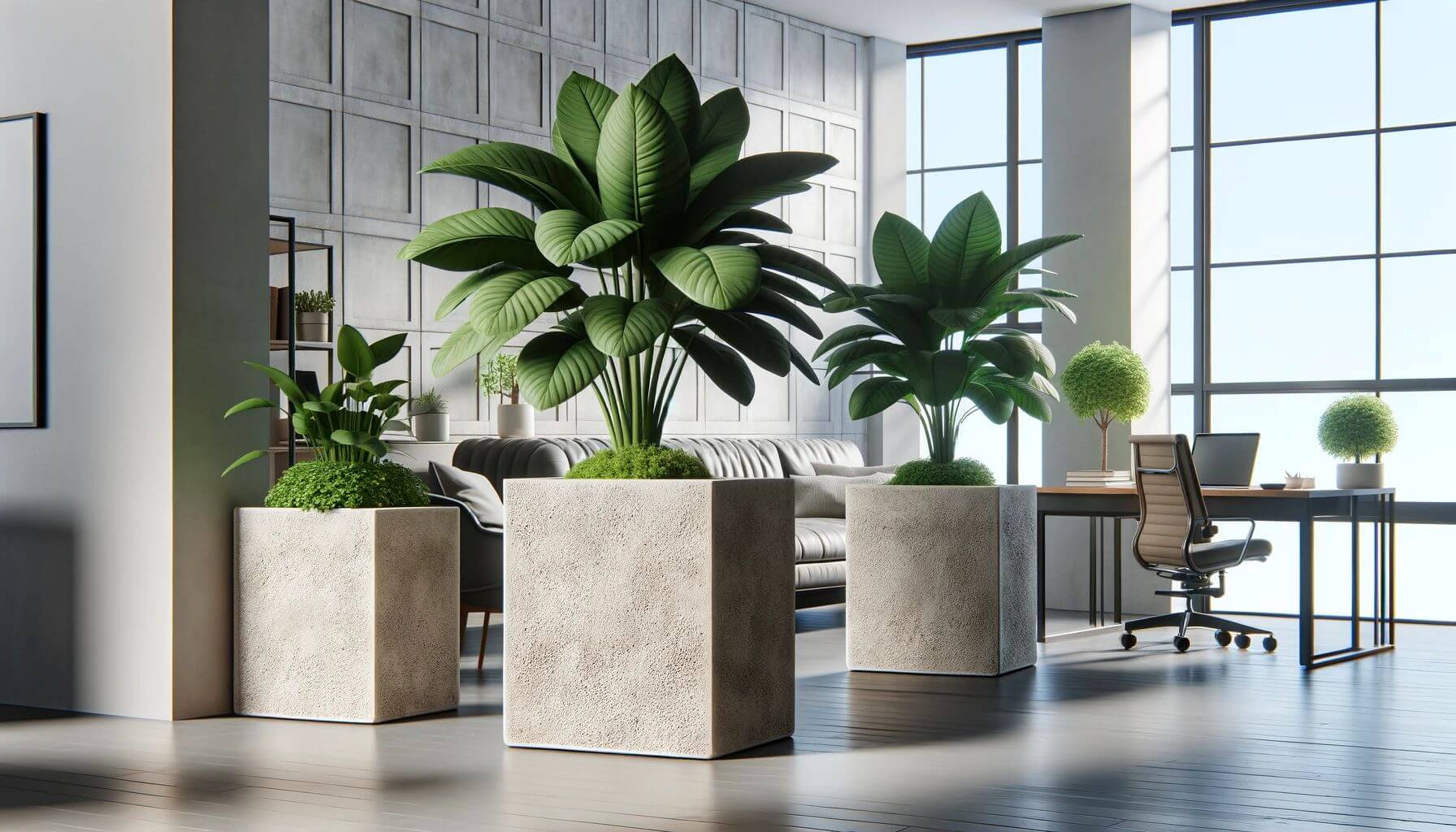 How to Bring Nature in your Home Office with Masonry Planters - GWS ...