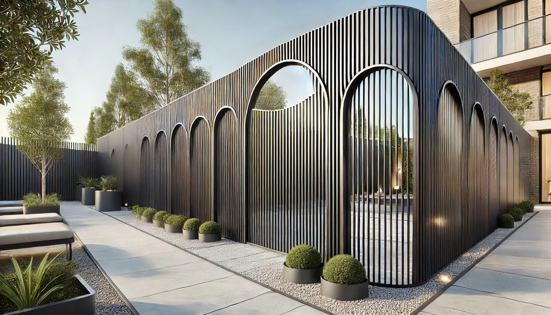 23 Inspiring Curved Fence Designs to Boost Your Home's Appeal - GWS ...