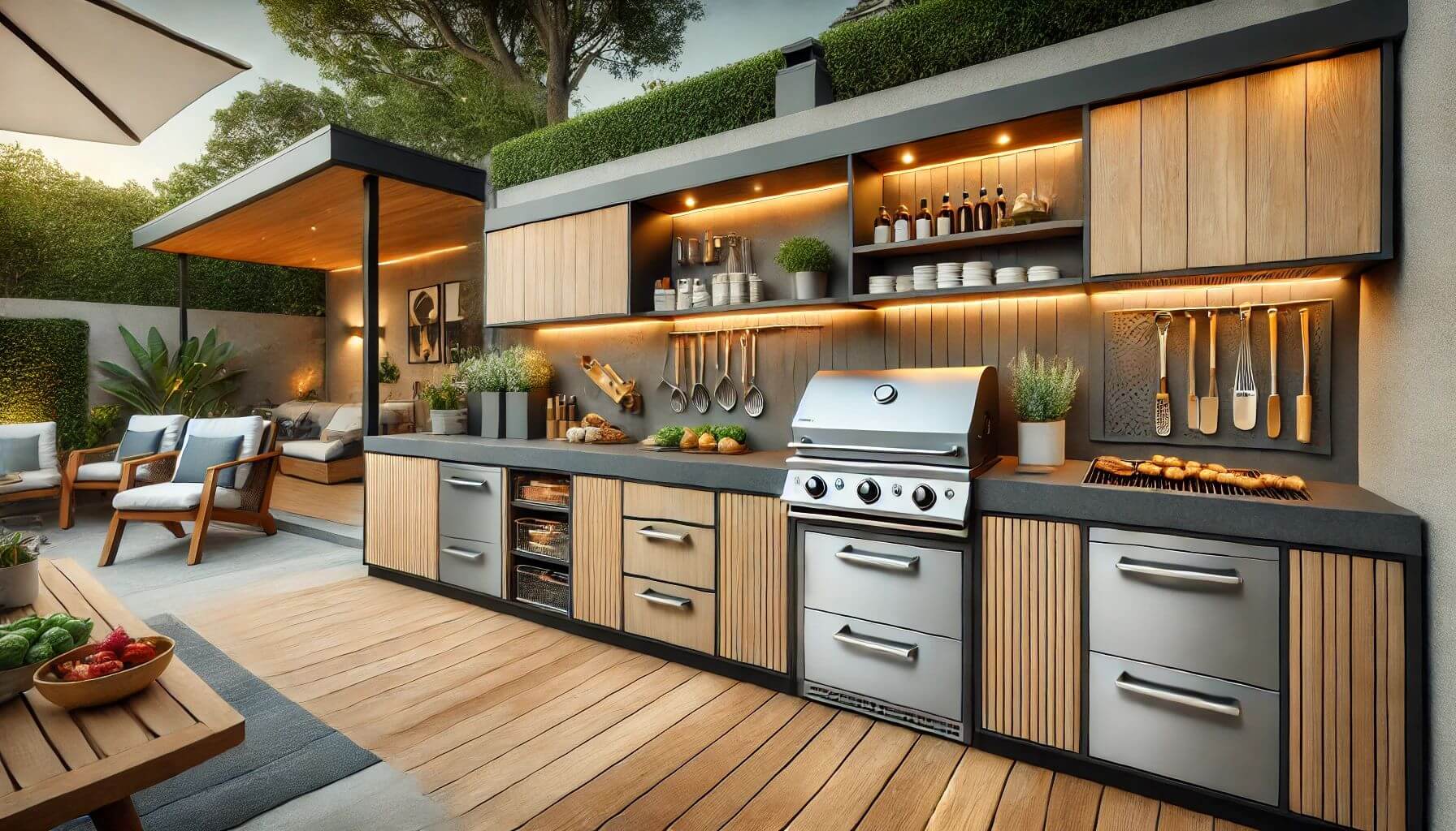 How to Elevate Your Living Space with Outdoor Kitchen Cabinets - GWS ...