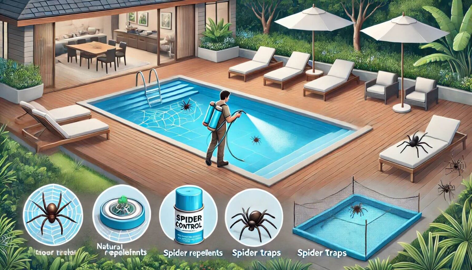 How to Get Rid of Spiders Under the Pool: 10 Effective Methods - GWS Masonry & Home Improvement