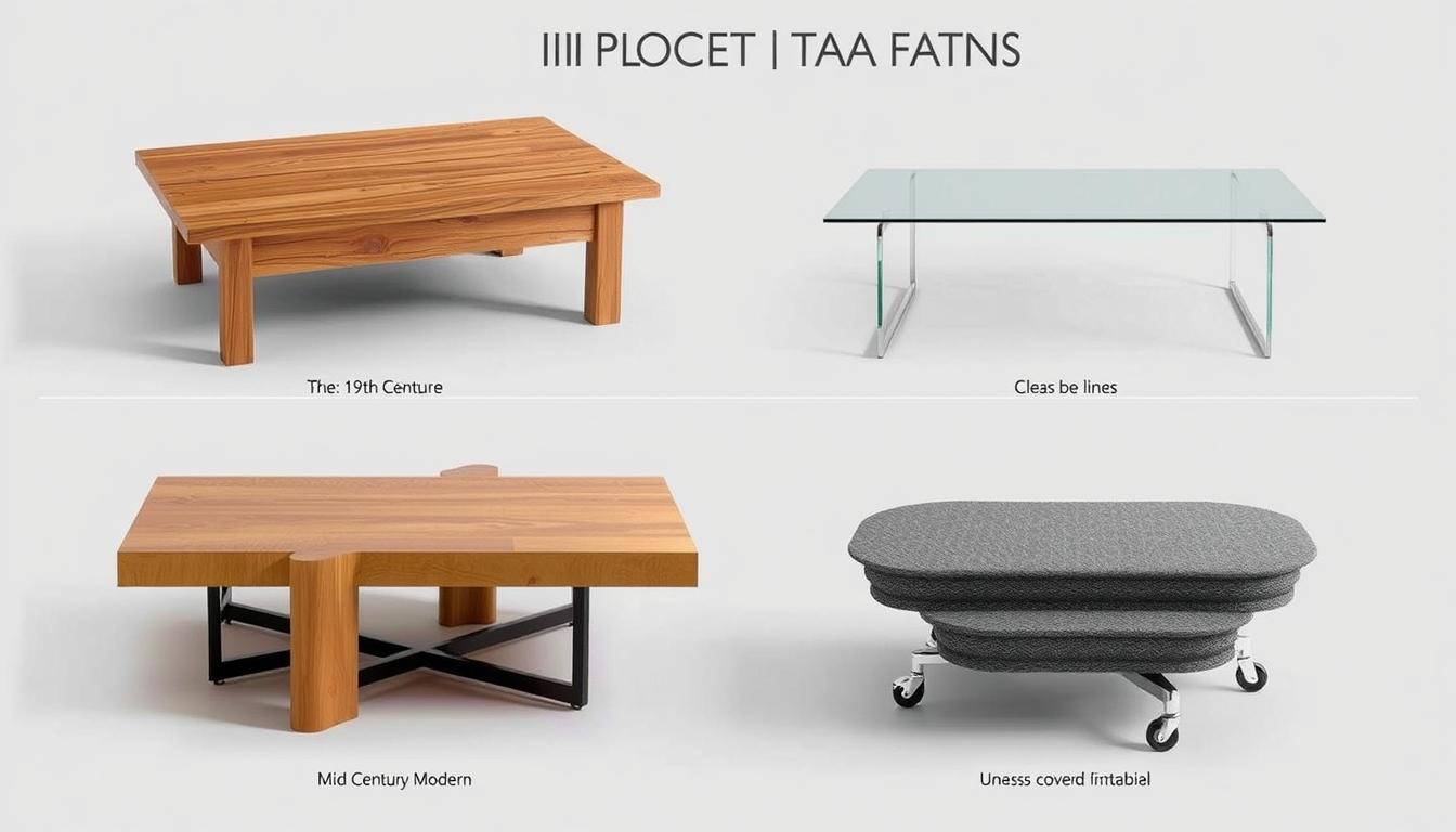 Fabric Coffee Table Wheels Table: Modern Mobility