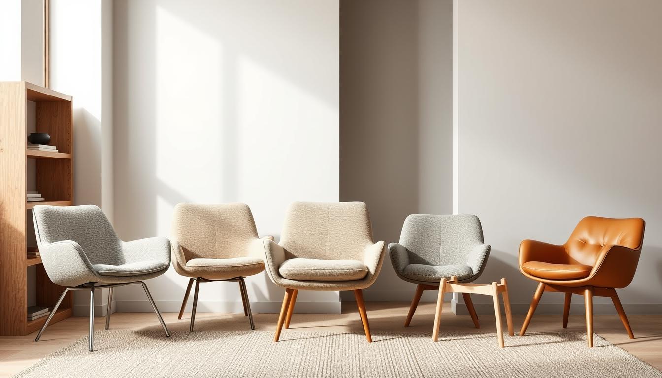Scandinavian design accent chairs