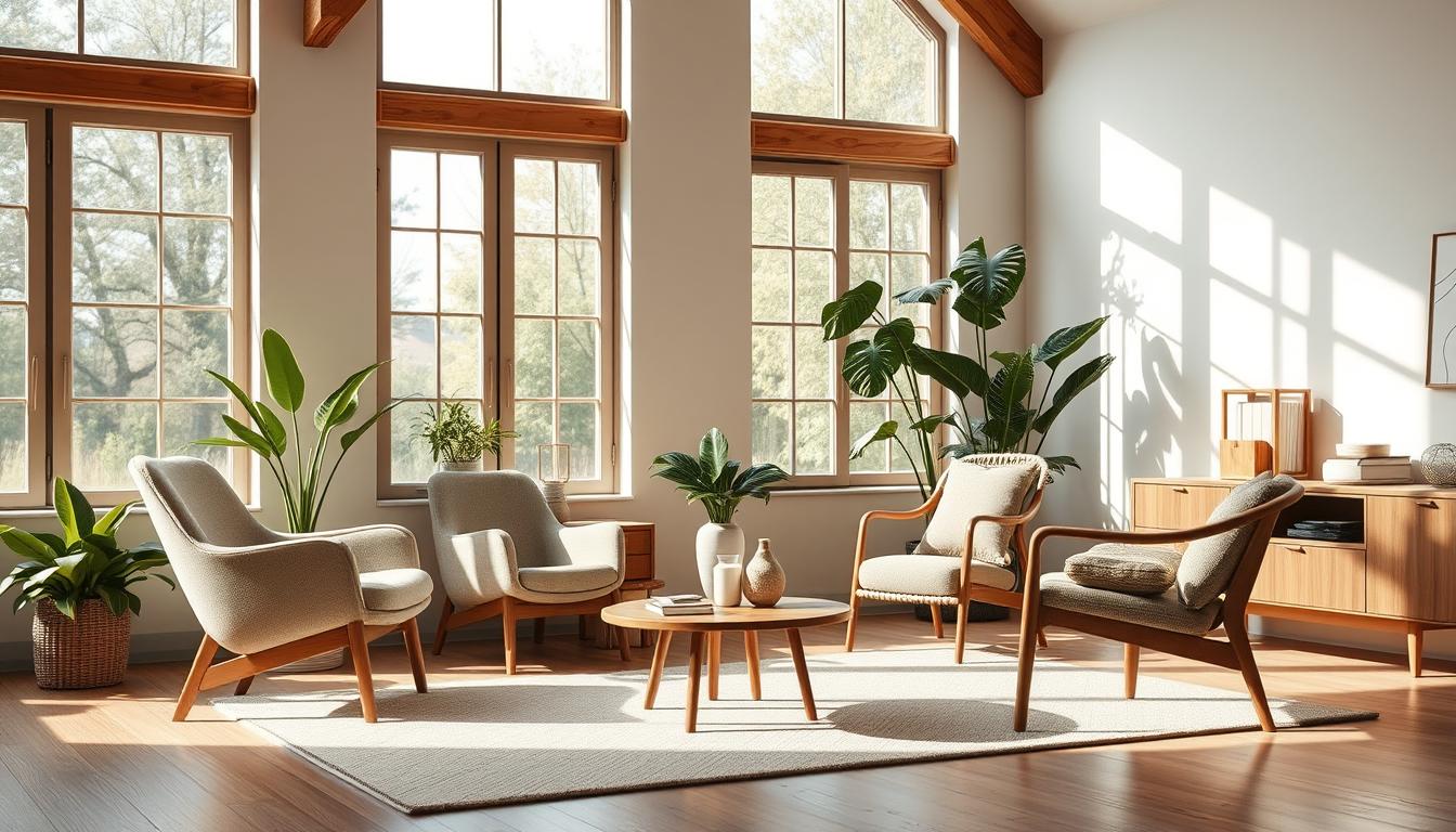 Scandinavian design accent chairs