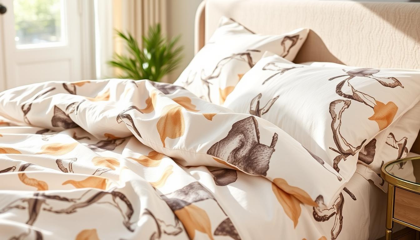 Percale Cotton Queen Modern Patterned Sheets For A Cozy Sleep