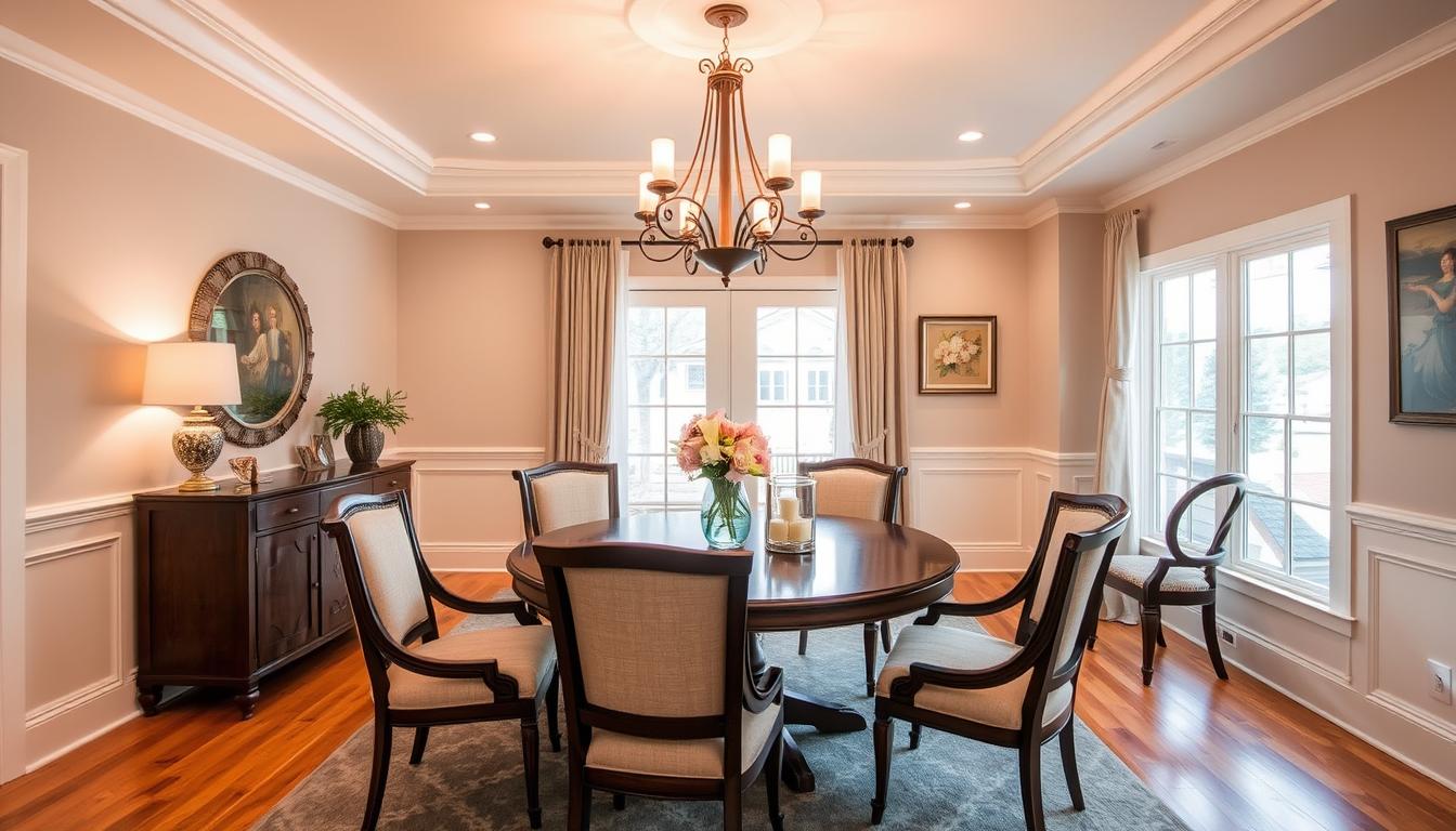 Elegant 54" Round Dining Table for Family Gatherings