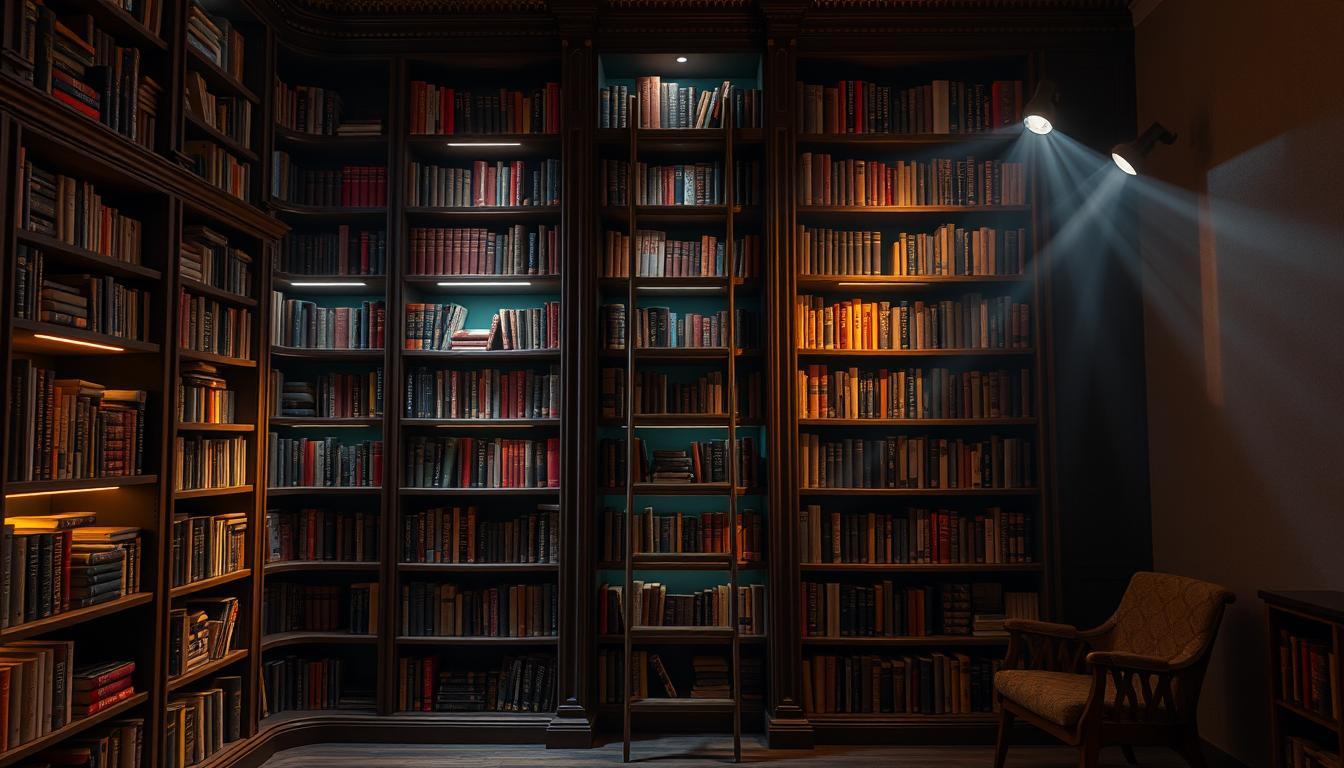 7' Bookcase with Ladder: Library Magic at Home
