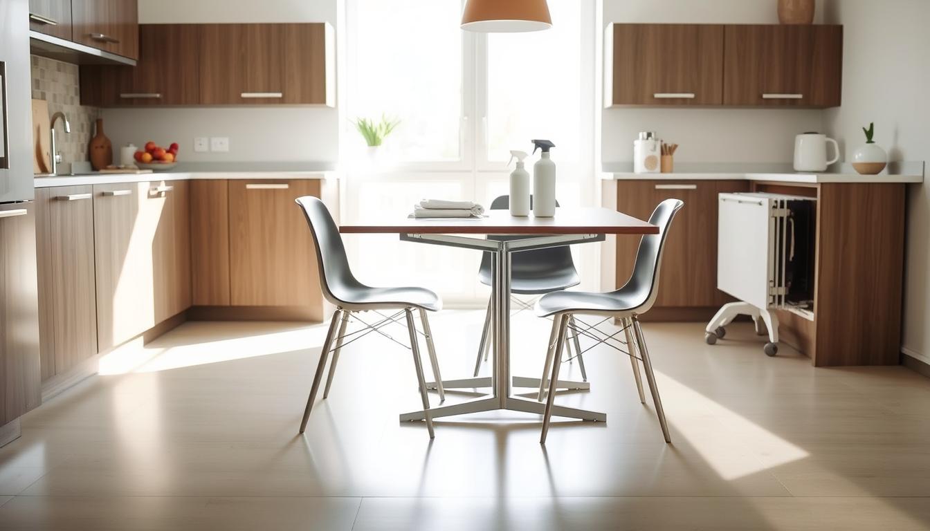 Kitchen Table Collapsible Booth Seating: Space-Saving Dining Area