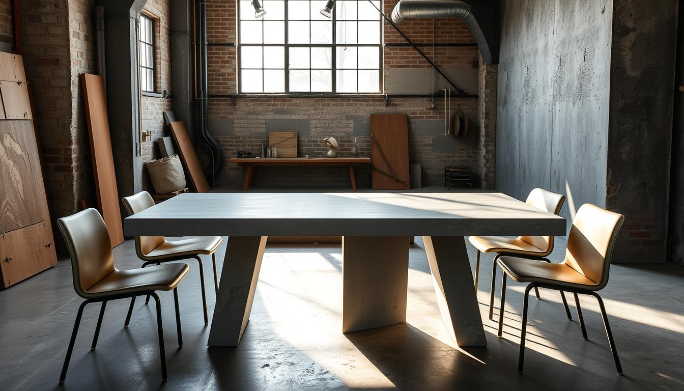 Modern Concrete Dining Room Table: How To Elevate Your Space