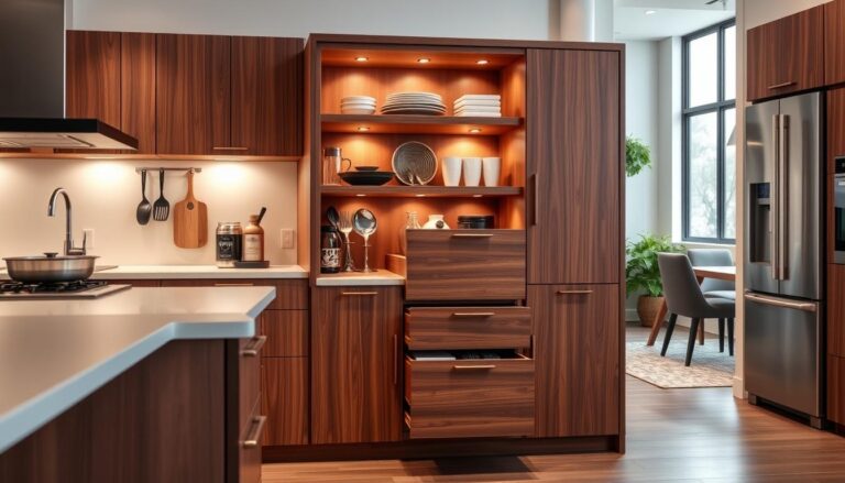 Top Counter Height Storage Cabinets with Drawers