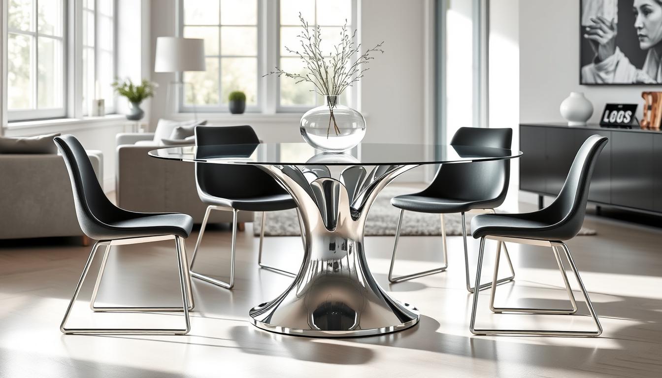 Glass Round Metal Dining Table: How to Arrange Your Space