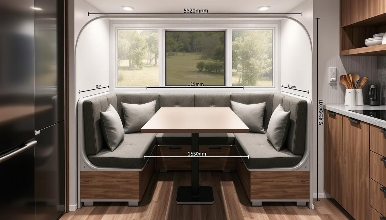 Kitchen Table Collapsible Booth Seating: Space-Saving Dining Area