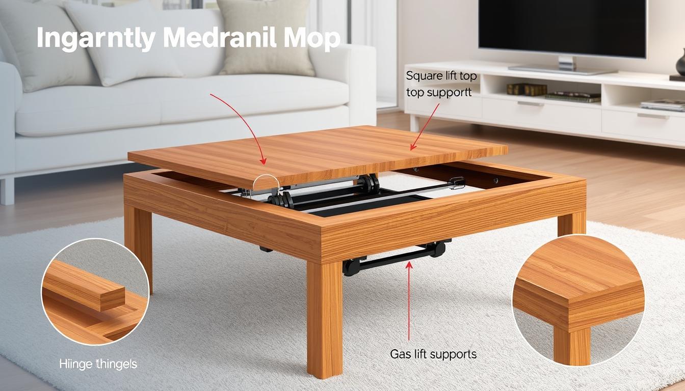 Square Lift Top Coffee Table: How To Design Smart Living Space