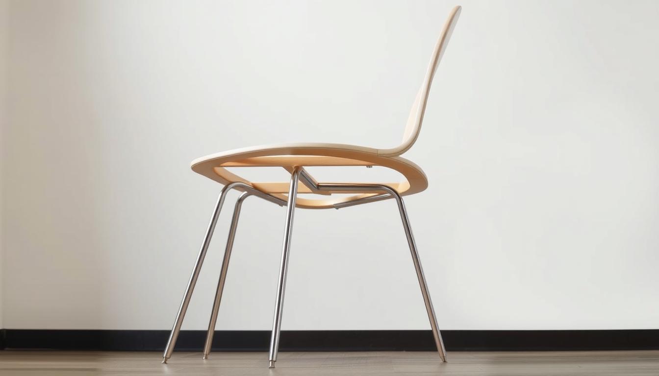 Modern Dining Chairs with Brushed Nickel Legs