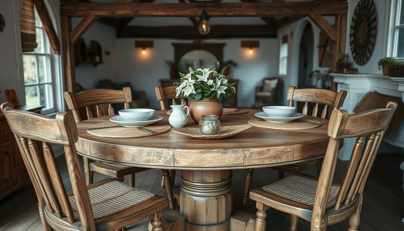 Round Farmhouse Dining Table: Rustic Charm Guide Round Farmhouse Dining Table: Rustic Charm Guide
