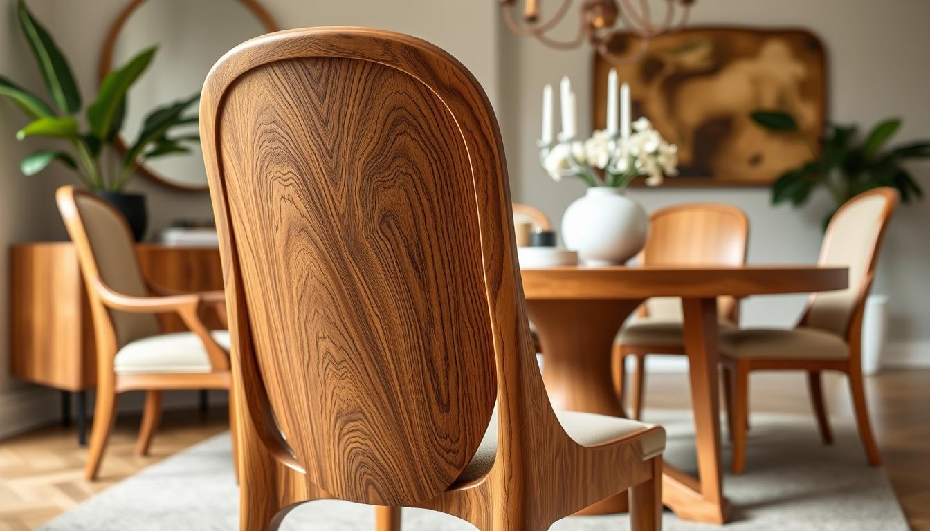 Curved Back Dining Chair: Style & Comfort