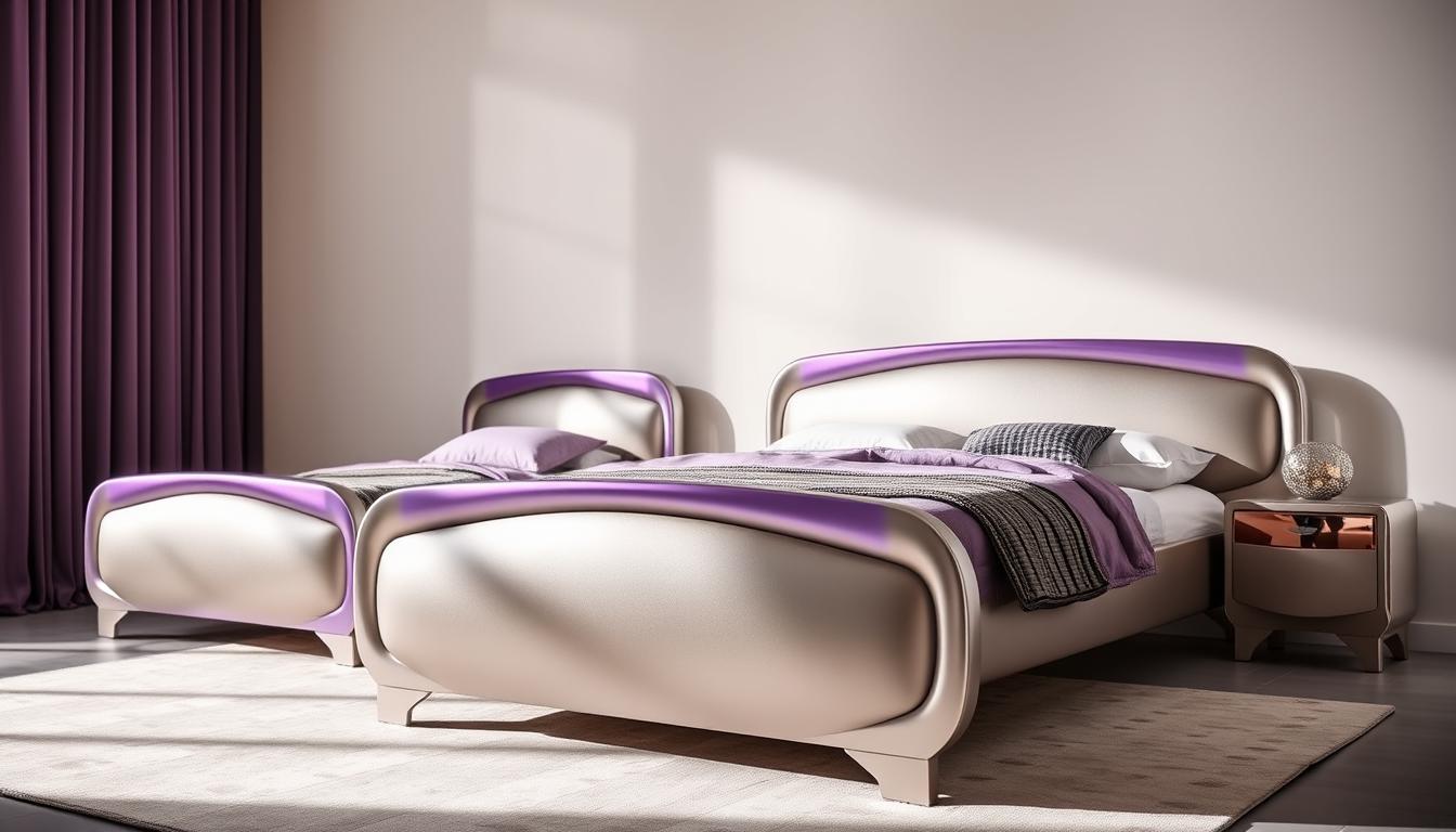 Purple & Silver Bed Frame: How To Style Your Sleeping Space