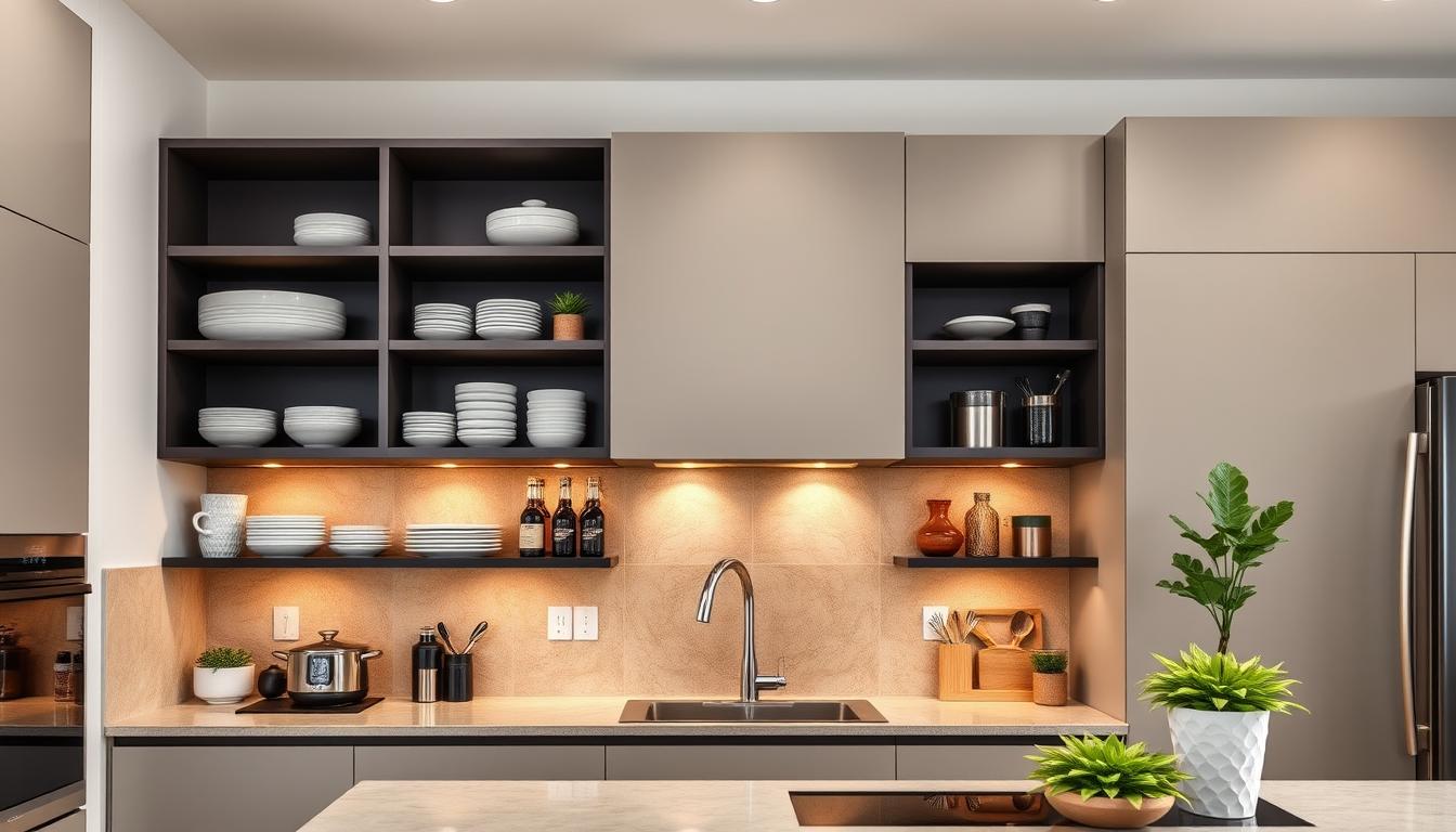 Top Counter Height Storage Cabinets with Drawers