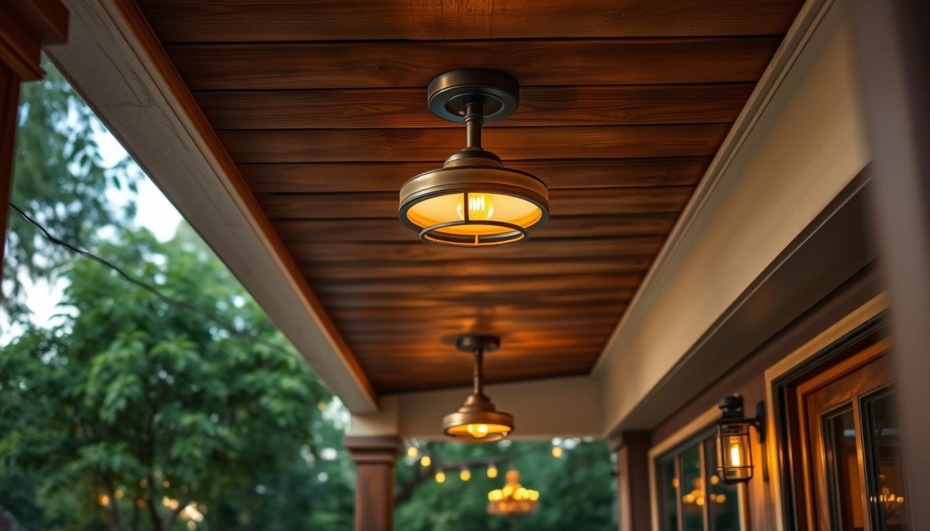 Flush Mount Bronze Outdoor Light Fixtures for Chic Exteriors