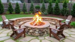 19 Stunning Rustic Fire Pit Ideas to Enhance Your Backyard - GWS ...