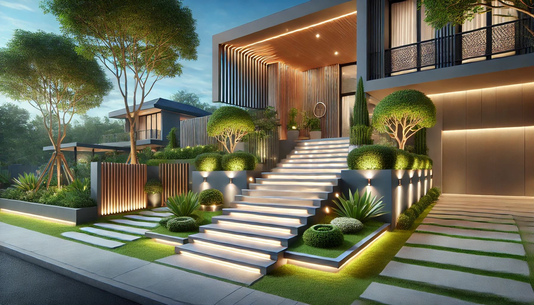 25 Stunning Concrete Front Stairs Ideas to Transform Your Home - GWS ...