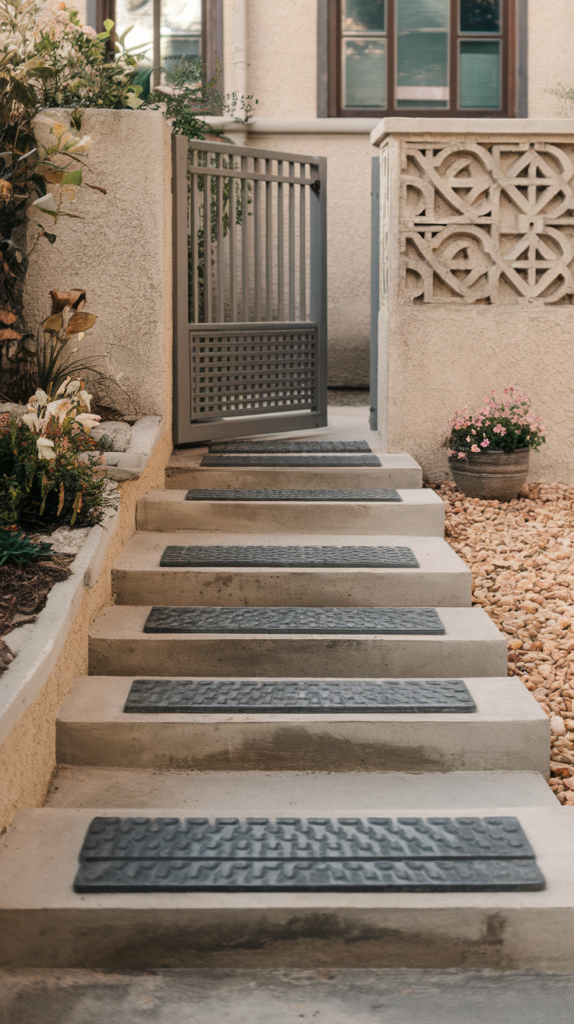 25 Stunning Concrete Front Stairs Ideas to Transform Your Home - GWS ...