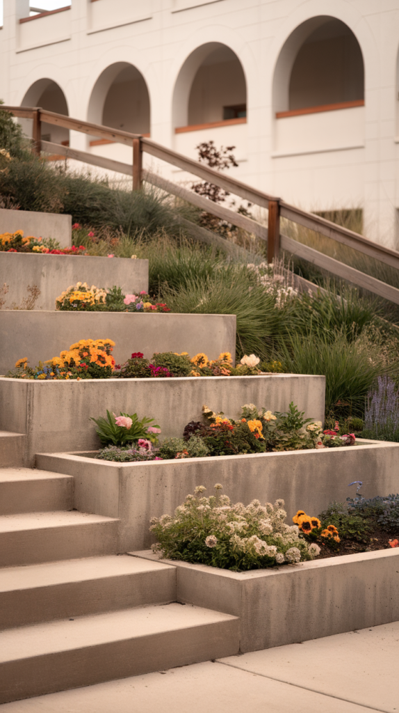 25 Stunning Concrete Front Stairs Ideas to Transform Your Home - GWS ...