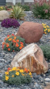 15 Creative Front Yard Landscaping Ideas With Rocks No Grass - GWS ...